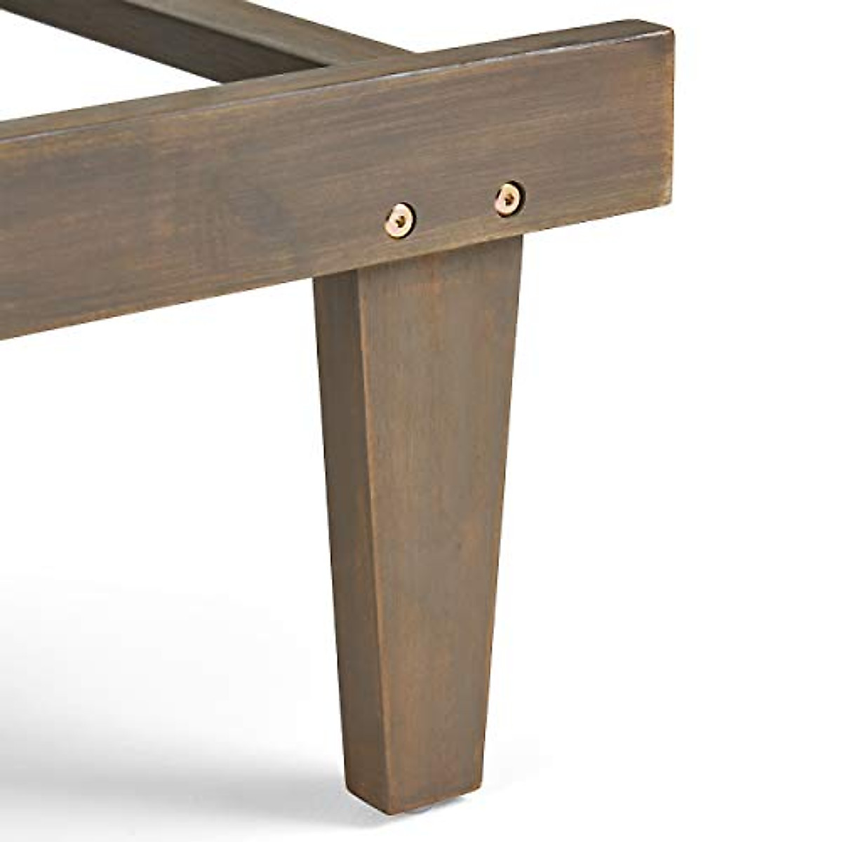 Christopher Knight Home Alexander Outdoor Acacia Wood 3 Piece Chaise Lounge Set, Gray Finish, Rust Orange