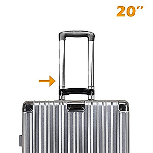 RDEXP 51cm Stretchable Length Travel Luggage Telescopic Handle Replacement Spare Part Suitcase Pull Drag Rod G003 20inch Suitable for 20-inch suitcase