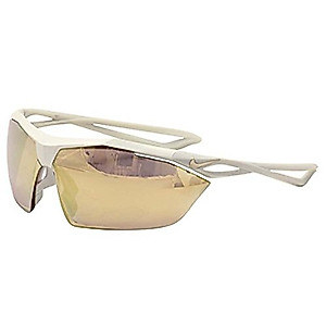 Nike Vaporwing Elite R Sunglasses (Matte White/Speed Tint UML Gold Mirror)