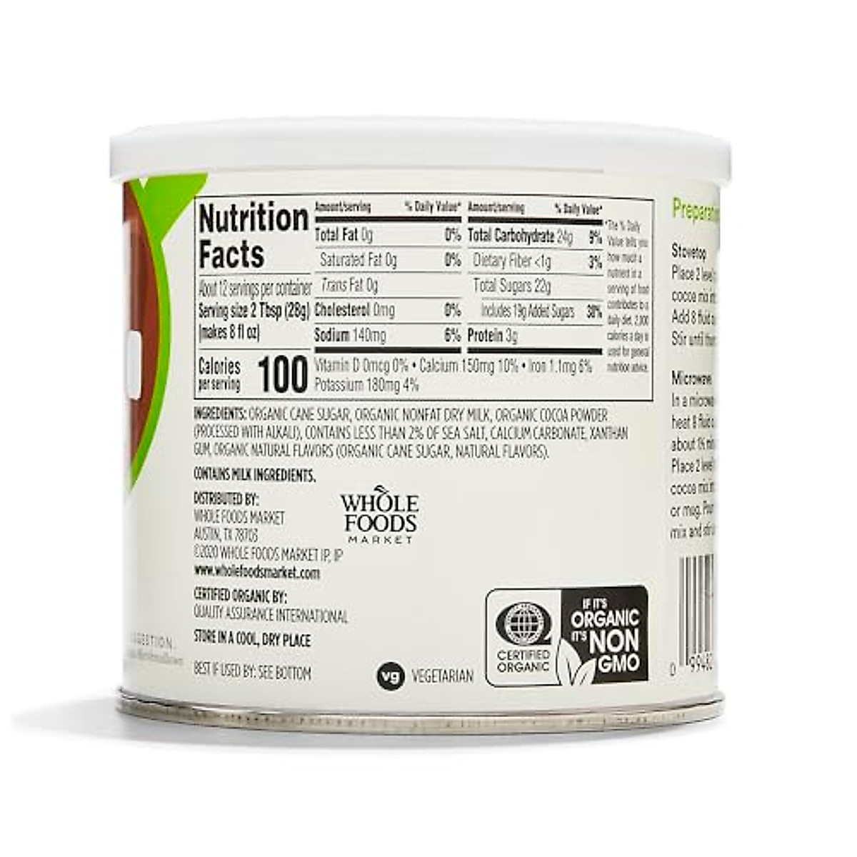 365 by Whole Foods Market, Organic Rich Hot Cocoa Mix, 12 Ounce