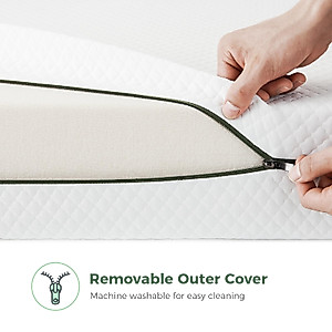 Dourxi Crib Mattress, Dual-Sided Comfort Baby and Toddler Mattress with Cool Gel Memory Foam and Removable Cover, Fits Standard Size Cribs and Toddler Bed, 52x27.5x5.5 inches