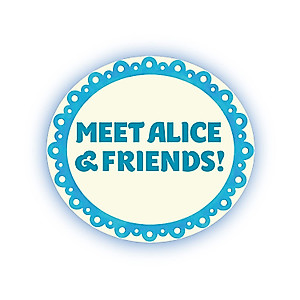 Disney Junior Alice’s Wonderland Bakery Friends, Small 3-inch Figure Set, 6-pieces, Kids Toys for Ages 3 Up by Just Play