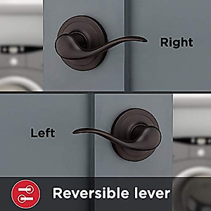 Kwikset Tustin Hall/Closet Lever in Venetian Bronze - 97200-778