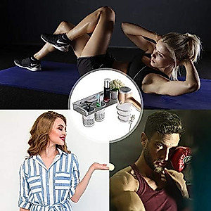 Hair Dryer Holder Wall Mount, Toothbrush Hairdryer Holder Organizer Storage Handing Rack, Upgrade Special Aluminum, Bathroom Hanging Rack Organizer with 2 Cups