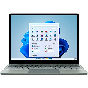 Microsoft Surface Laptop Go 2, Intel Core i5-1135G7, 8GB RAM, 256GB SSD, Iris Xe Graphics, 12.4" Touchscreen Display, Windows 10 Home S Mode Laptop Computer, KPT-00001, Sage (Renewed)