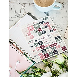 Planner Stickers 1000+ Scrapbook Stickers – Inspirational and Motivational Journal Stickers - Planner Accessories and Stickers for Planners Pack and Calendar Stickers for Adults Planner