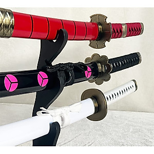 Roronoa Zoro 3 Piece Set Swords,Kitetsu,Shusui,Wado Ichimonji,Zoro Role Play Accessoriesfor Role-Playing and Collection