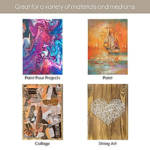 Darware Blank Wood Plaques (2-Pack, Stained Finish); Rectangular Wooden Signs for DIY, Crafts 12x16 Inch