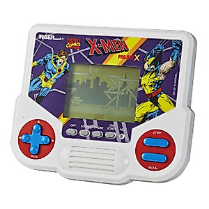 Hasbro Gaming Tiger Electronics Marvel X-Men Project X Electronic LCD Video Game, Retro-Inspired 1-Player Handheld Game, Ages 8 and Up
