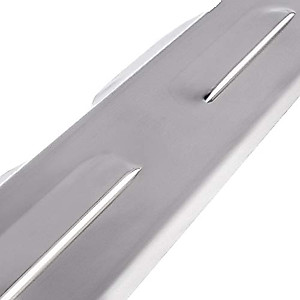 BBQration 3-Pack SSN664A 15 7/8" Stainless Steel Heat Plate and SSA674A Burner Replacement for Select Landman-US Gas Grill 42170, 42172, 966686