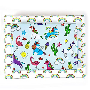 MAYPLUSS Reversible Wrapping Paper Roll - Mini Roll - 17 Inch X 32.8 Feet - Birthday Design (47.3 sq.ft.ttl)