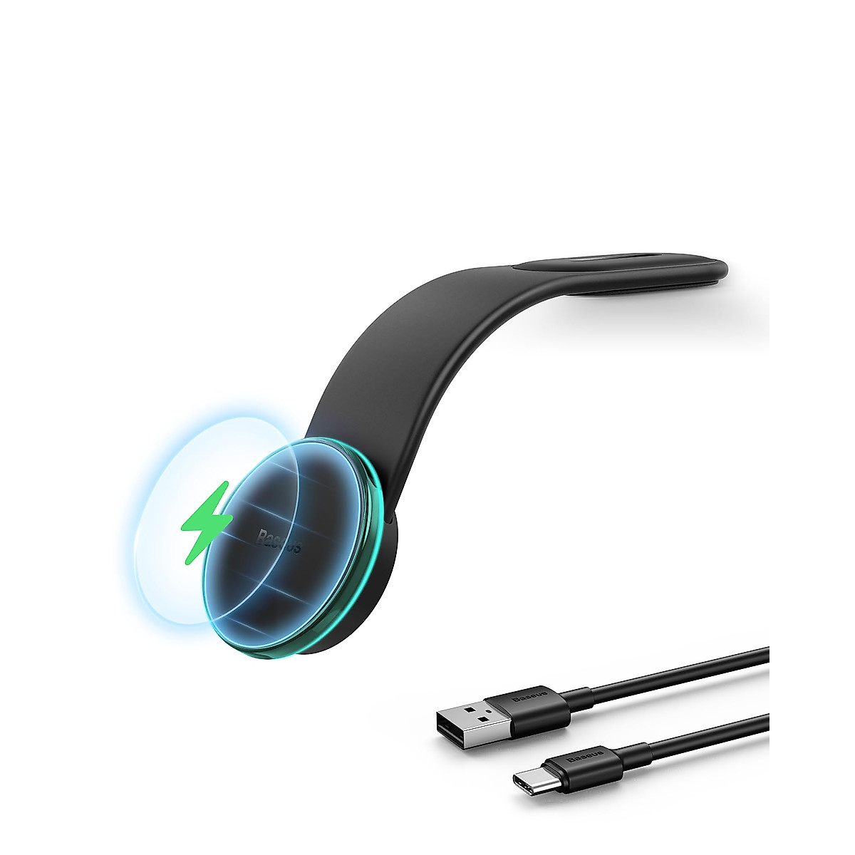 Baseus for Magsafe Car Mount Charger, 15W Wireless Car Charger Phone Holder, Magnetic Car Dash Mount for iPhone 15 14 13 12 Pro Plus Max, Bendable Memory Titanium Alloy for All Dashboard, Windshield