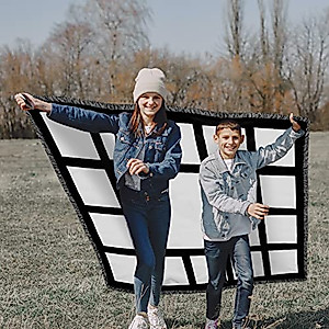 MAIKESUB Sublimation Blank Blanket 53 x 41.3 Inches Custom Personalised Photo 15 Panel Gifts for Family and Friends on Christmas Wedding Mothers Day Father Day