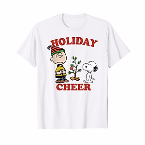 Peanuts Snoopy and Charlie Holiday Cheer T-Shirt