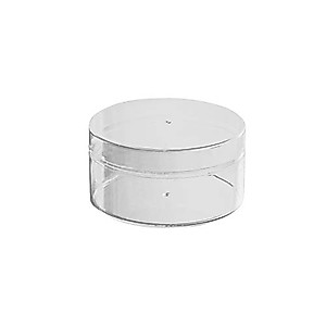 Hammont Clear Acrylic Boxes Round - 12 Pack - 4”x2” - Small Circle Lucite Containers for Candies, Gifts, Weddings, Party Favors, Treats & Accessories, Plastic Storage Boxes