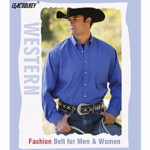 LEACOOLKEY Fashion Rhinestone Belt for Women for Jeans, Western Cowgirl Studded Leather Belt, Ladies Bling Rhinestone Belt, Bling Rhinestone Belt for Women Cowgirl