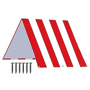 52" x 90" Swing Set Replacement Tarp Cover Multicolor Playground Roof Canopy Kids Playset Replacement Waterproof Canvas Cover for Outdoor Playset Swingset P(Size:52x90 inch,Color:Red White Stripes)