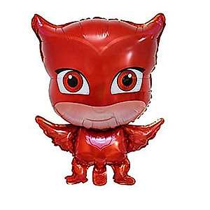LOVSONG 5 PCS- PJ Mask Birthday Party Balloons - Foil Balloons Adult & Kids Party Theme Decorations