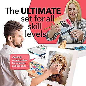 Castle Art Supplies 48 x 22ml Acrylic Paint Set | All-inclusive Set for Beginners, Adult Artists | Premium Quality Intense Colours | Smooth to Use on Range of Surfaces | In Impressive Presentation Box
