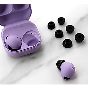 6 Pairs Memory Foam Galaxy Buds Pro Ear Tips Buds, S/M/L 3 Size Replacement Reduce Noise Fit in Case Comfortable Earbuds Compatible with Samsung Galaxy Buds Pro/Galaxy Buds 2 Pro - Black