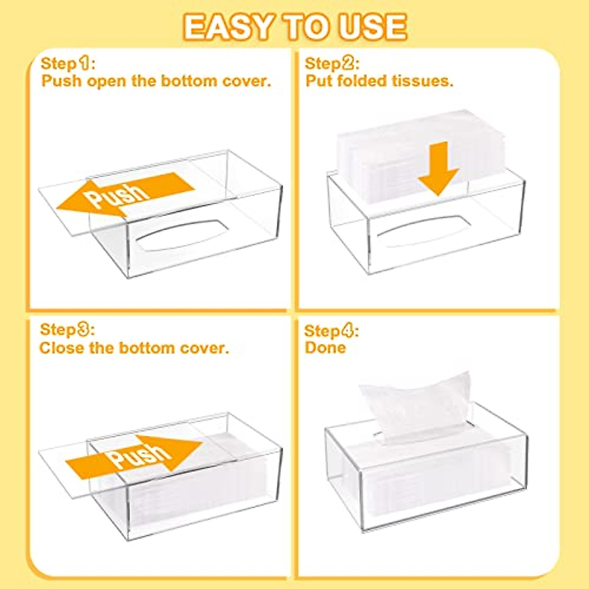 Acrylic Dryer Sheet Holder with Lint Bin, KMOTASUO Clear Dryer Fabric Sheet Holder Storage Box Dispenser, Minimalist Dryer Sheets Fabric Softener Container for Laundry Room Decor