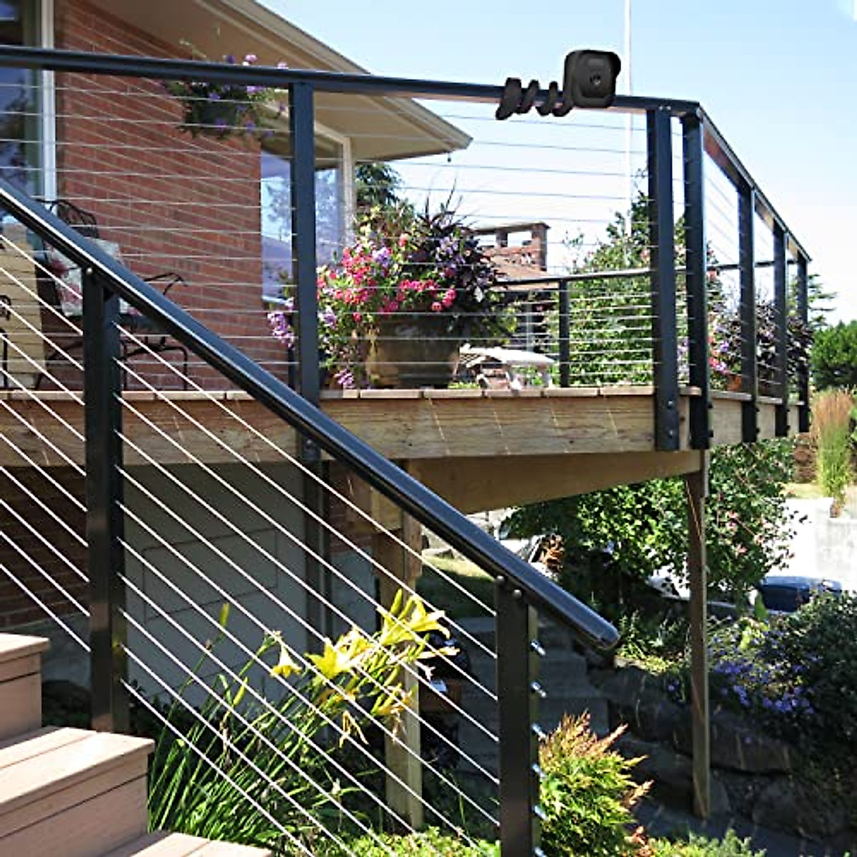 ALERTCAM 2Pack Flexible Twist Mount and Weatherproof Housing Case for All-New Blink Outdoor Home Security Camera - Black