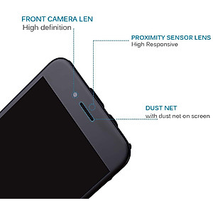 for iPhone 6S Screen Replacement Black,Drscreen LCD Touch Digitizer Complete Display for A1633, A1688, A1700,with Home Button Proximity Sensor Ear Speaker Front Camera Screen Protector and Repair Tool