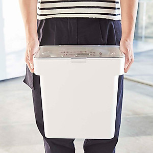 YAMAZAKI home Tower Airtight Food Container with Measuring Cup WH Space saving One Size White