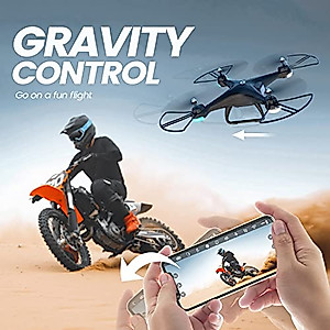 Holy Stone HS110D FPV RC Drone with 1080P HD Camera Live Video 120 Wide Angle WiFi Quadcopter with Gravity Sensor, Voice Control, Gesture Control, Altitude Hold, Headless Mode, 3D Flip RTF 2 Batteries