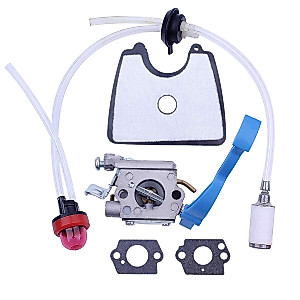 Adefol 545081811 545112101 Carburetor with Air Fuel Filter Line Tune Up Kit for Husqvarna 125B 125BX 125BVX Leaf Blower Parts for Zama C1Q-W37 581798001