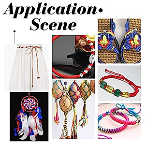 PH PandaHall 1.5mm 100 Yards Black Nylon Cord Wind Chime Cord Replacement Braided Lift Shade Blind String for Windows Roman Rollers Repair Gardening Plant Waist Beading String for Chinese Knotting