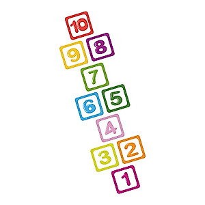 SH-RuiDu Stickers Number Footprint Stickers Hopscotch Floor Sticker for Kids Room Classroom Nursery Decor