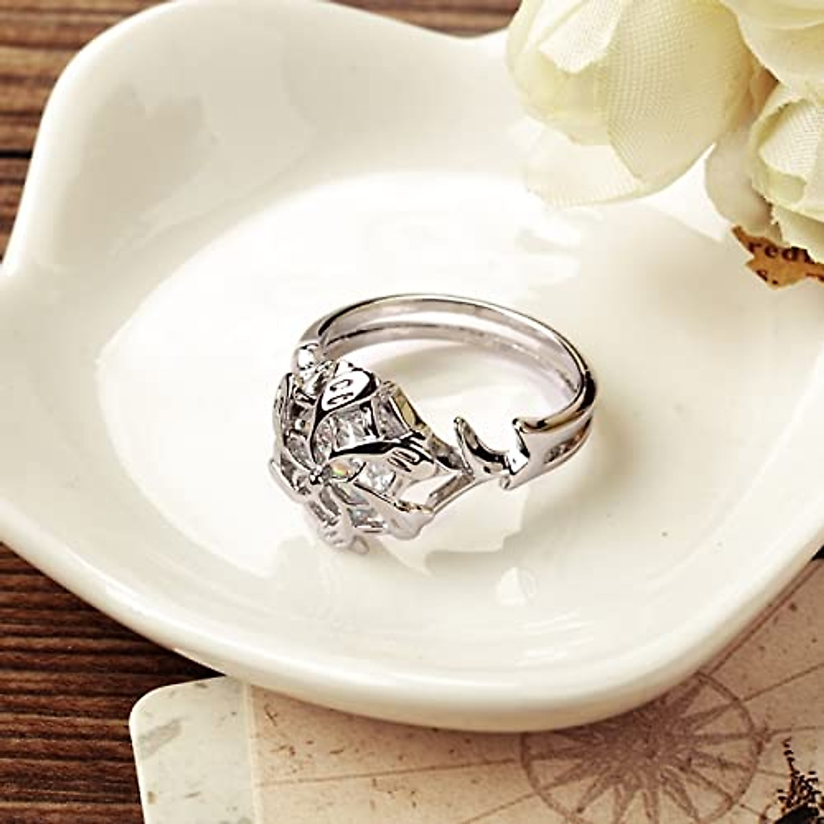 Original 925 Sterling Silver Galadriel Nenya 3ct Lab Diamond Stone Engagement Wedding Ring for Women Party Gift