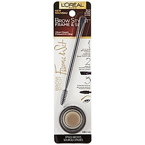 L'Oreal Paris Brow Stylist Frame and Set, Blonde, 0.08 oz.