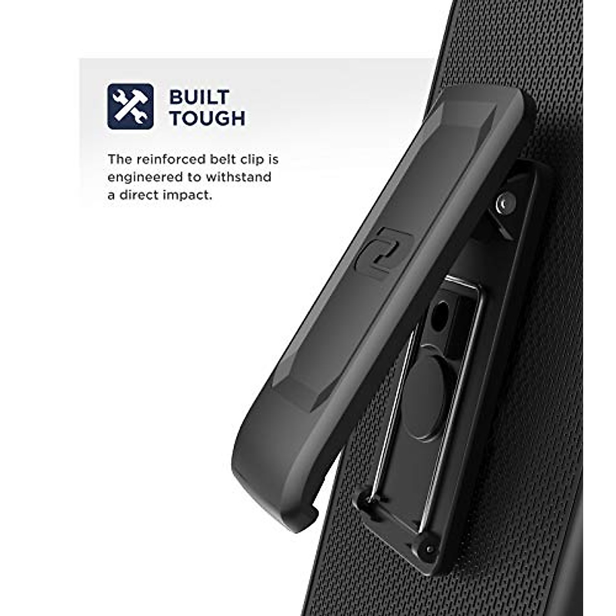 Encased Galaxy S20 Belt Clip Case (2020 DuraClip) Slim Cover with Holster (Samsung S20 6.2) Black