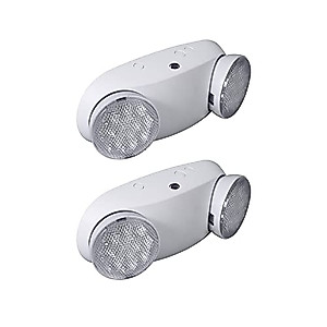 CM MZY Emergency Lights with Battery Backup,Commercial Emergency Light,Two Adjustable LED Light Head Emergency Lighting Fixtures,120-277V AC, UL Certified (2PCS)