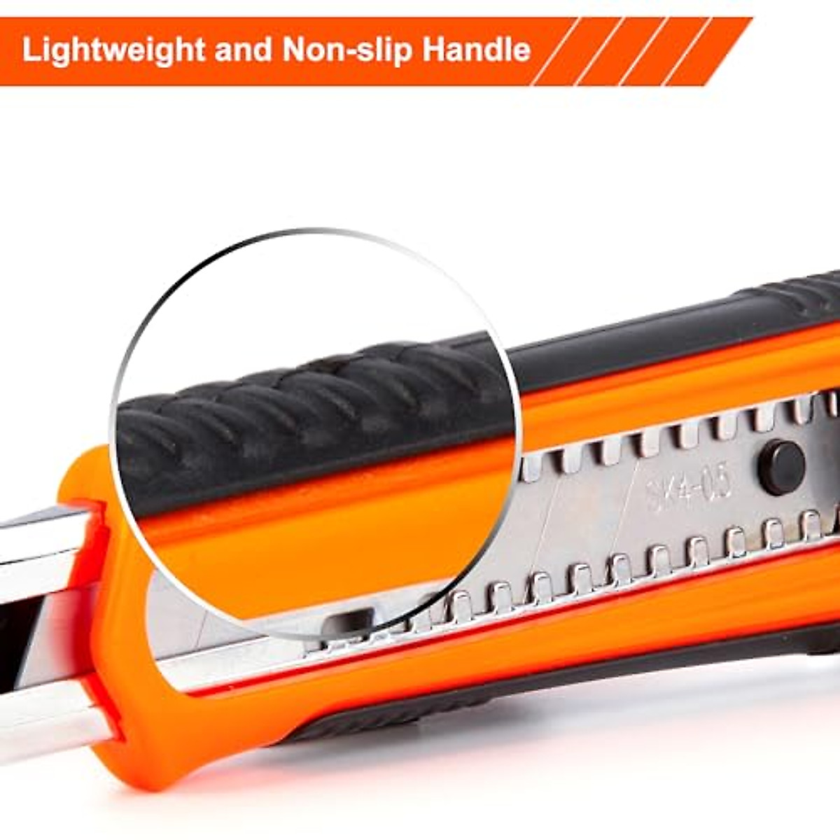Vanquish Auto-loading Utility Knife Box Cutter with 10pcs Snap-off Blades for Cutting Ropes,Boxes and Cardboard 6026