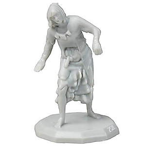 Fantasy Zombie Mini Figures – 8 Unpainted Unique Designs – 1" Hex-Sized, Compatible with DND, Pathfinder & Tabletop RPGs – Realistic, Sculpts for Spooky Games & Campaigns, House Party, Gift