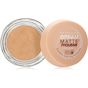 Maybelline Dream Matte Mousse Foundation, Sandy Beige, 0.64 oz (Pack of 2)