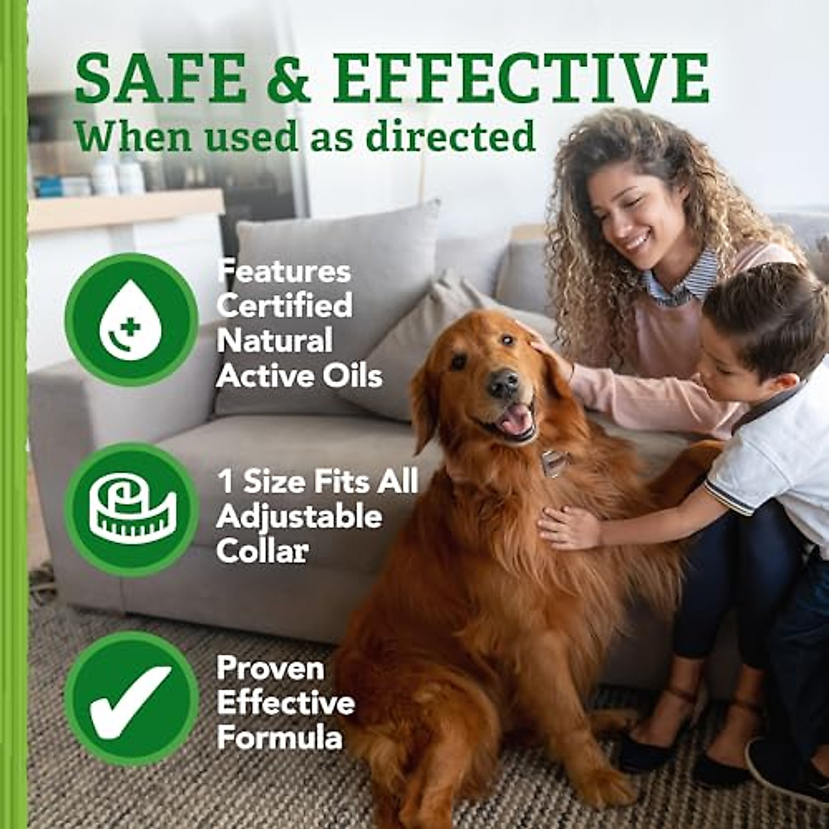 Natural Care Repellent Flea and Tick Collar for Dogs and Puppies - 4 Month Flea & Tick Treatment for Dogs - Repels Fleas & Ticks with Certified Natural Oils