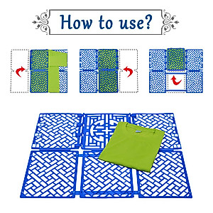 BoxLegend Shirt Folding Board t Shirts Clothes Folder Durable Plastic Laundry folders Portable Folding Boards for Travel Blue