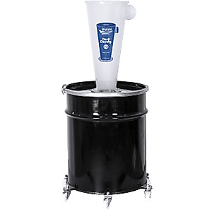Oneida Air Systems Dust Deputy 2.5 Deluxe Cyclone Separator Kit with 10-Gallon Mobile Steel Dust Bin for Wet/Dry Shop Vacuums (DD 2.5 Deluxe 10-Gal)