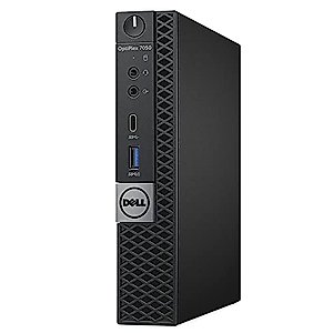Dell Optiplex 7050 Micro Business Desktop i5-6500T UP to 3.10GHz 32GB DDR4 New 1TB NVMe M.2 SSD Wireless Keyboard Mouse WiFi BT HDMI Duel Monitor Support Win10 Pro (Renewed)