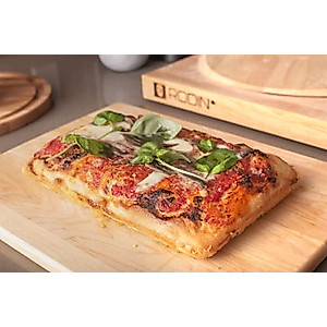 MAISON RODIN Large Wood Cutting Board 16"x12"x3/4", Canadian Maple Wood, Carving & Chopping Wooden Board with Juice Groove, Made in Canada, Charcuterie boards, Kitchen Essentials