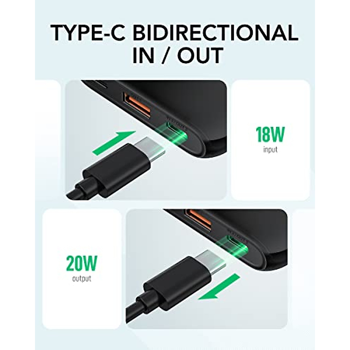 Charmast Small Portable Charger 10000mAh, 20W Mini Power Bank USB C Fast Charging, Ultra-Compact Slim Battery Pack LED Display, Travel Essentials Compatible with 15 14 13, Samsung Galaxy, iPad