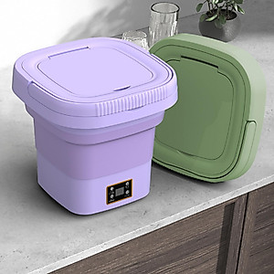 iFCOW Mini Washer Machine, 9L Large Capacity Portable Washing Machine Mini Washer and Dryer Combo for Underwear Socks Baby Clothes Towels