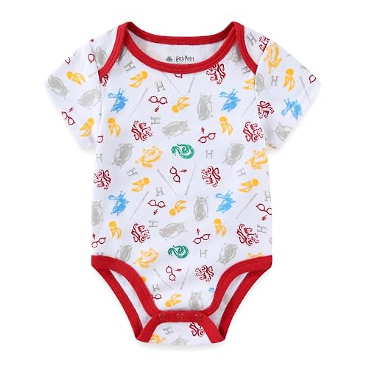 WARNER BROS Harry Potter Boy's 5-Pack Hogwarts, Gryffindor and Wizard Creepers, NB