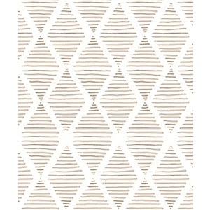Yun-aeon 17.7" X 120" White and Beige Stripe Peel and Stick Wallpaper Modern Diamond Contact Paper Geometric Removable Wallpaper Self Adhesive Wall Paper for Bedroom Drawers Cabinets Decor Vinyl
