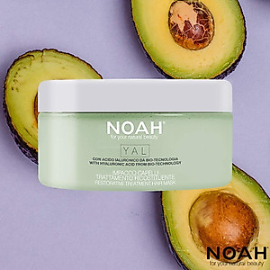 NOAH for your natural beauty Restore Hair Mask, 6.76 fl.oz - Hydrating, Anti Aging Hair Mask with Hyaluronic Acid, Avocado Oil, Coconut Oil extracts, Paraben Free, Deep Hair Conditioner
