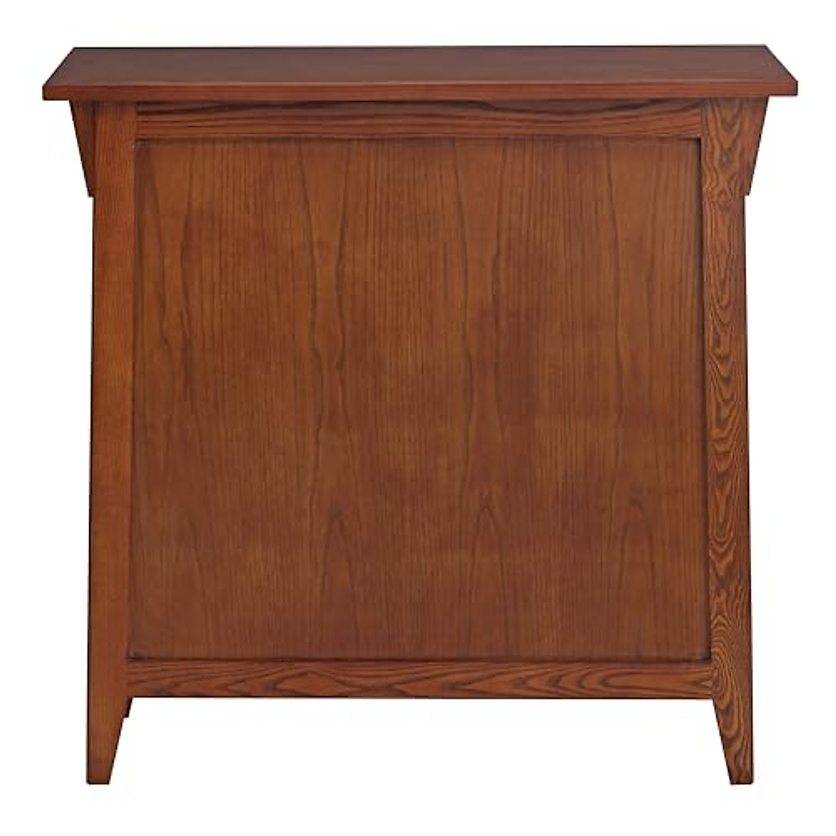 Leick Home 10001-RS Mission Foyer Cabinet Hall Stand, Made with Solid Wood, for Living Rooms, Entryway, Office, Rich Russet Finish